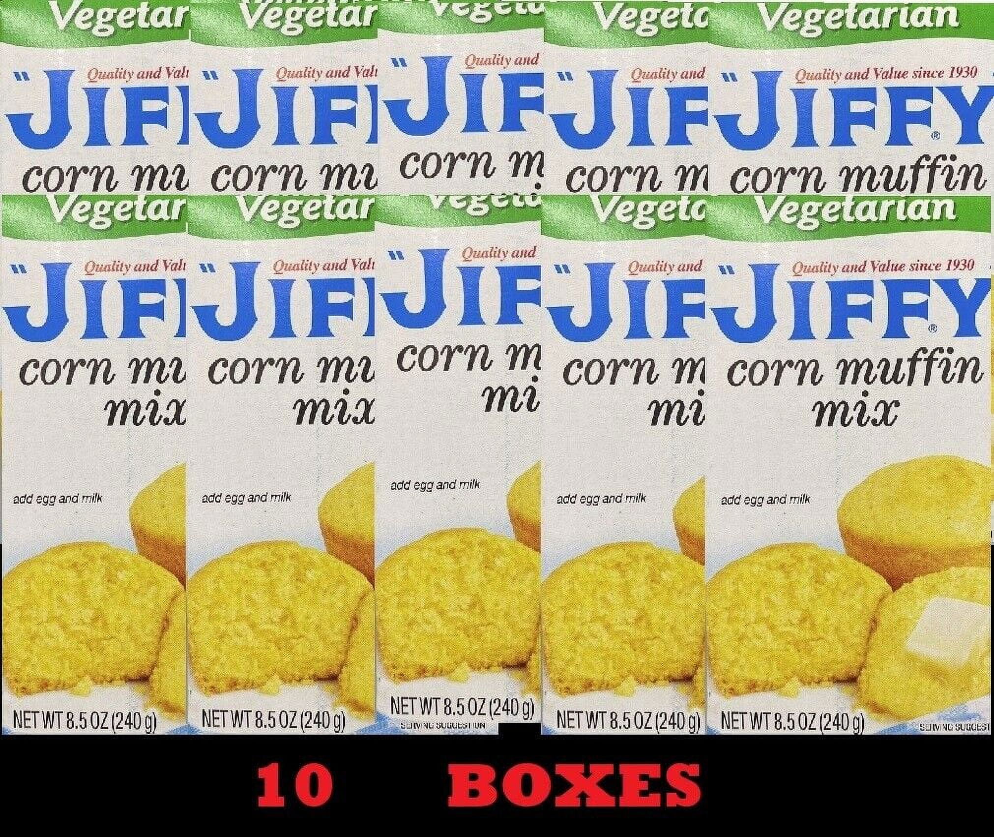 10x Jiffy VEGETARIAN Corn Muffin Mix 8.5 Oz Baking Cornbread Muffin ...