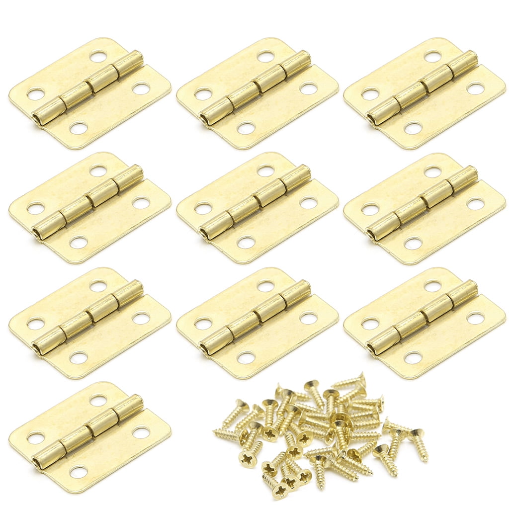 10x Kitchen Cabinet Door 4 Holes Drawer Hinges Jewelry Box Furniture ...