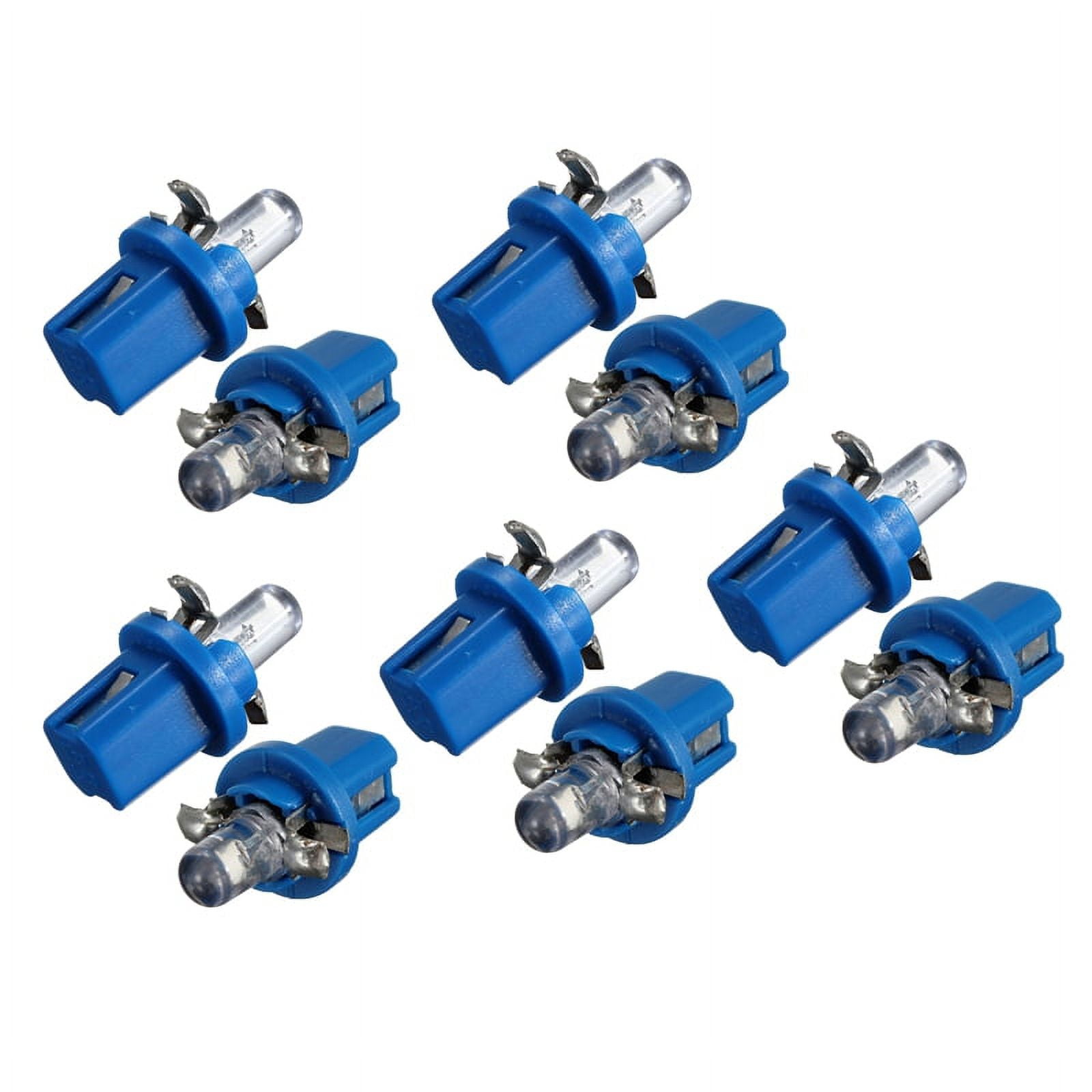10x LED BULB METER DASH B8-5D T5 lamp with holder BLUE TUNING auto car ...