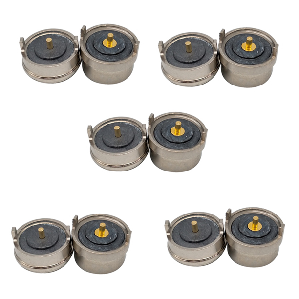 10x Magnet Spring-Loaded Pogo Pin Connector Single Spring Pin 2 Poles ...