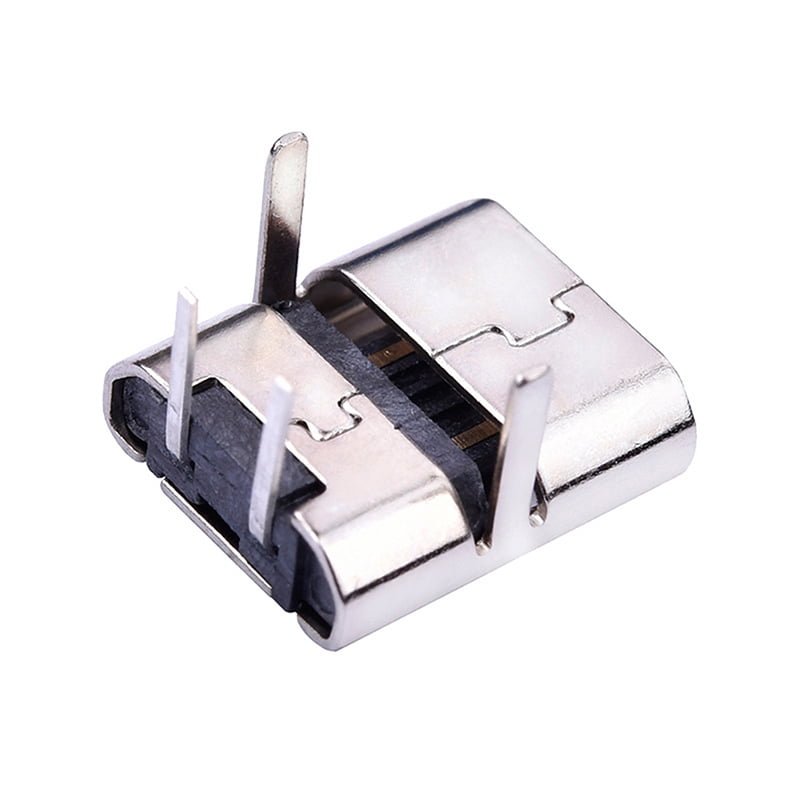 10x Micro Usb 2Pin 90 degrees B Type Female Connector For Mobile Phone ...