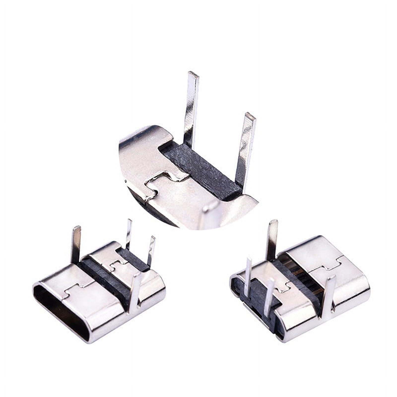 10x Micro Usb 2Pin 90 degrees B Type Female Connector For Mobile Phone ...