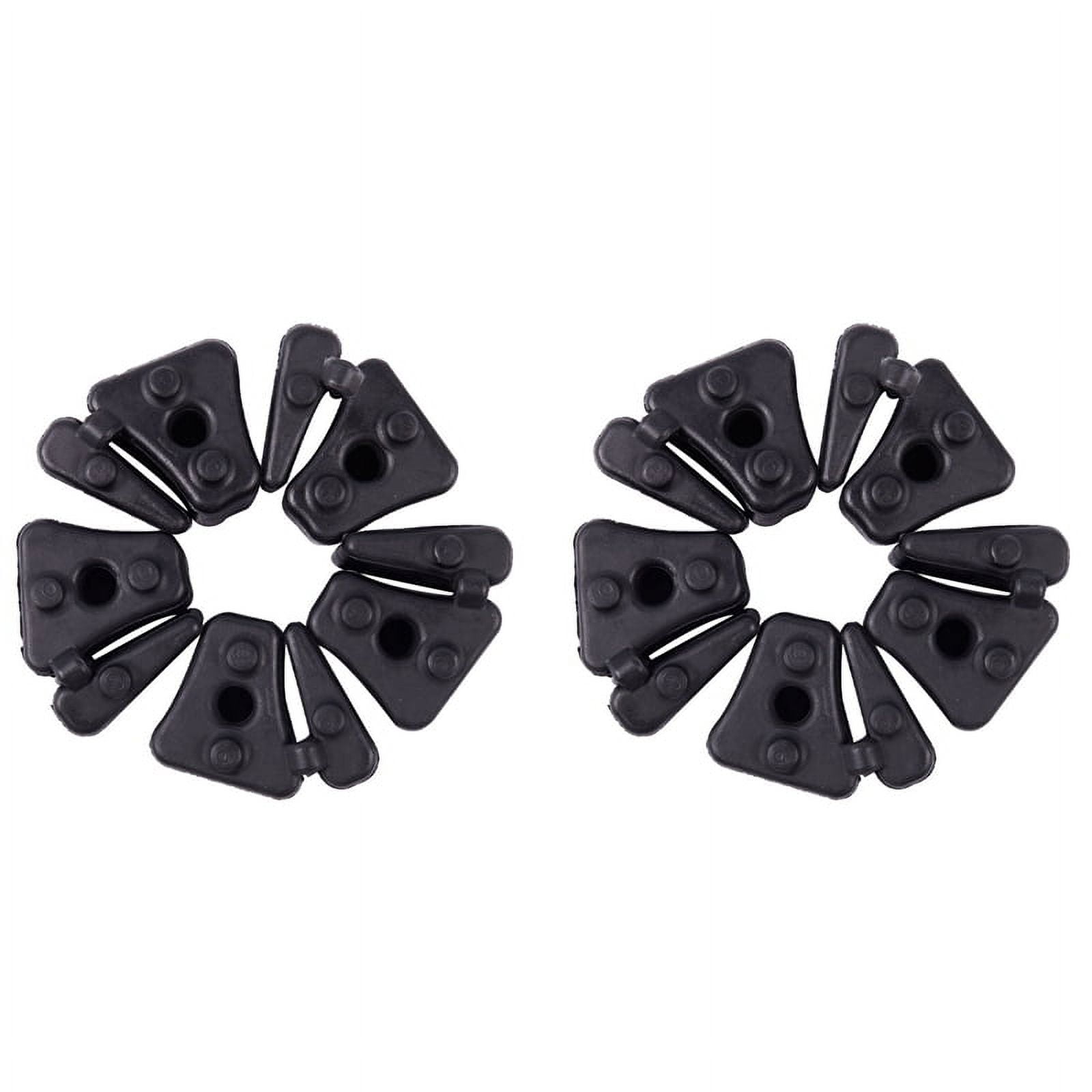 10x Motorcycle Rear Wheel Damper Set Black Rear Wheel Damper for VT750 ...