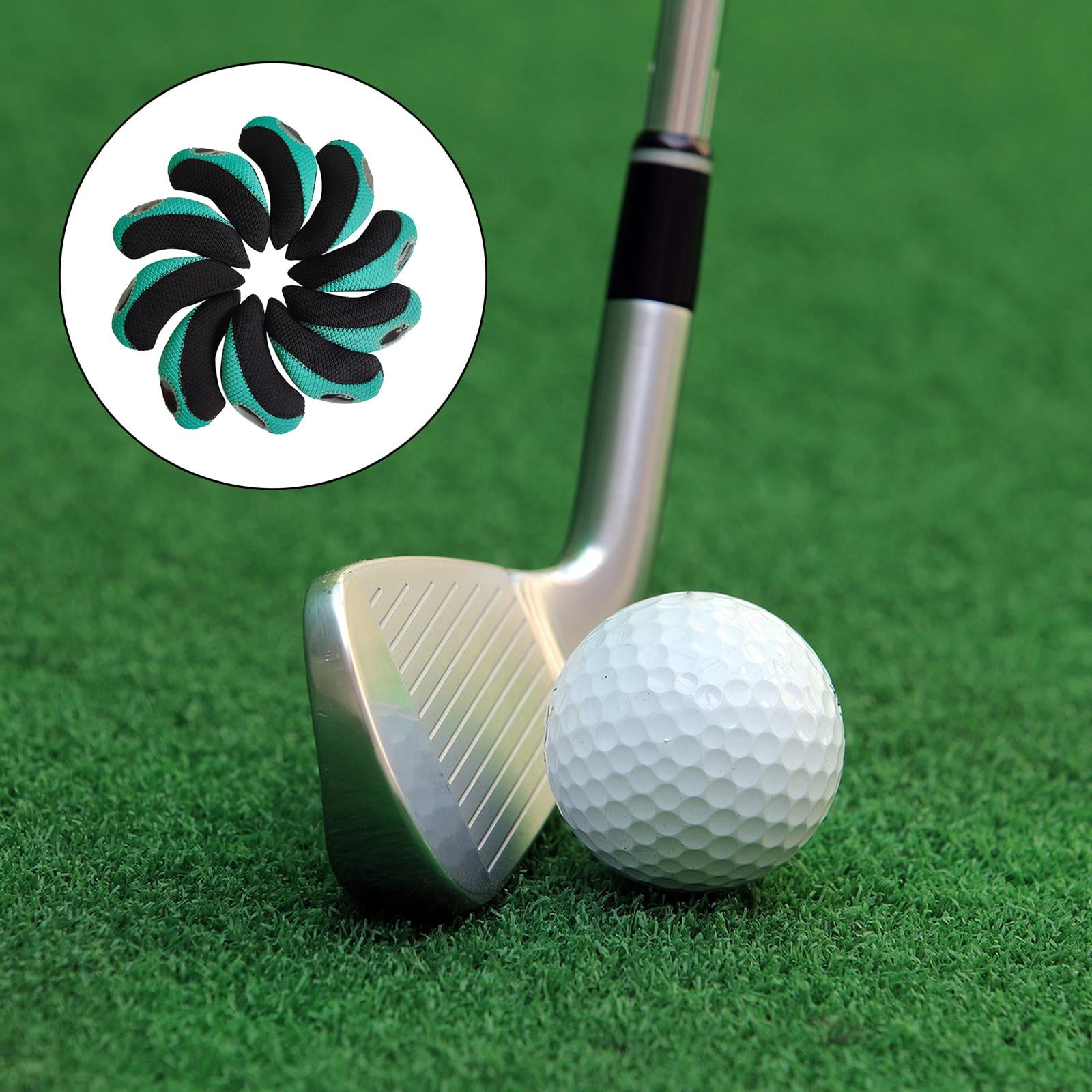 10x Neoprene Golf Iron Headcover Wedges Universal Club Head Easy to ...