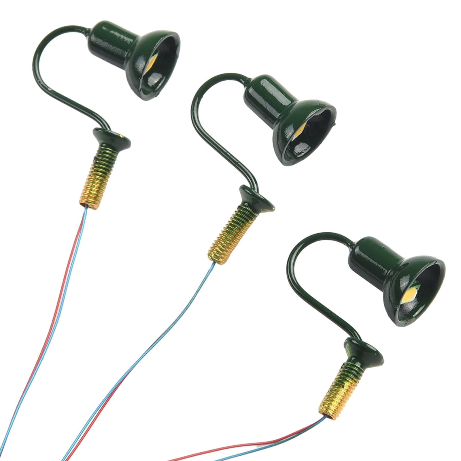 10x OO / HO Scale Street Bracket Light Model Wall Lamp Posts LED ...