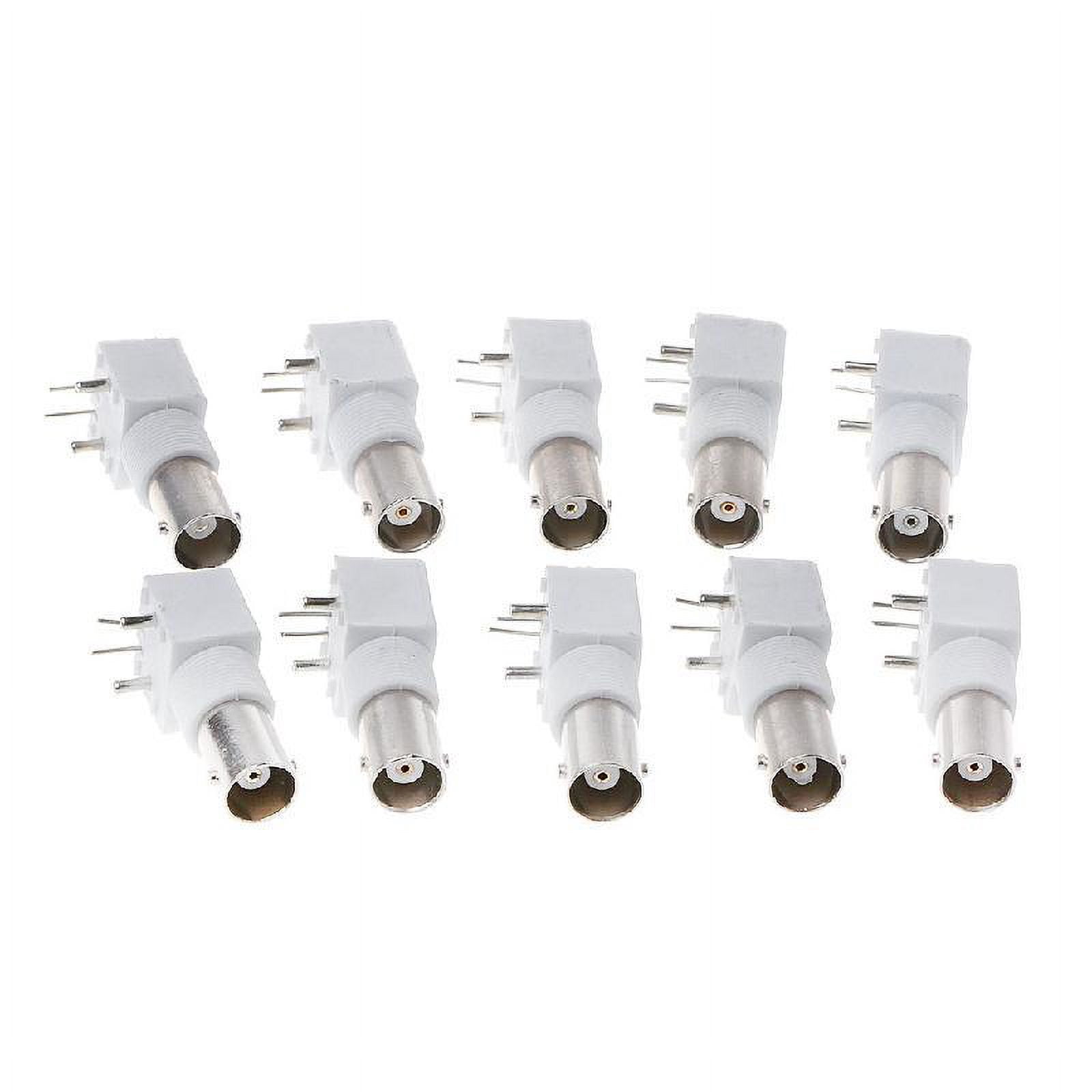 10x PC Board PCB Mount Right Angle BNC Female Jack With Bulkhead ...