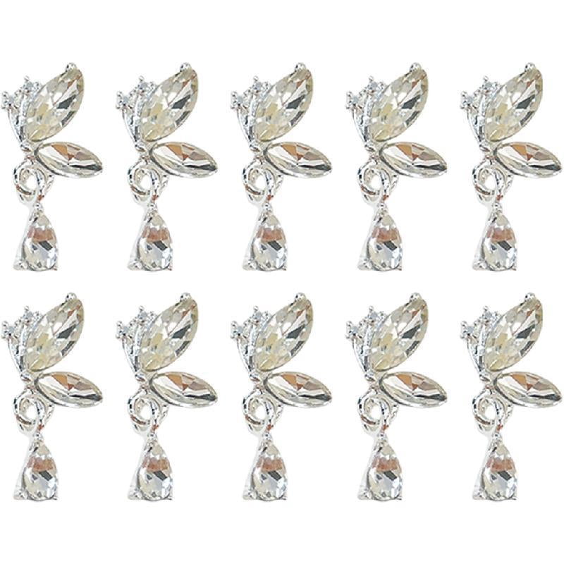 10x/Pack Butterfly Pendants Nails Art Charm Manicure Supplies Dangle ...