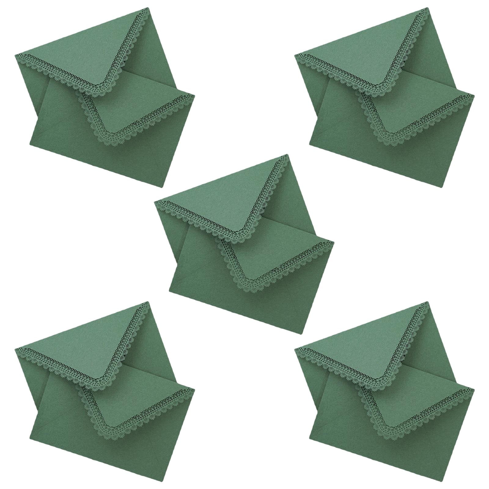 10x Paper Envelopes Lace Paper Envelopes Gift Envelopes for Invitation ...