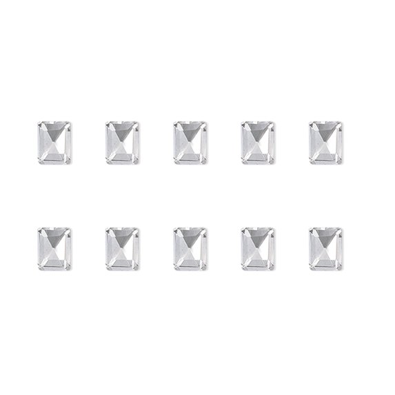 10x Rhinestones Irregular Shape Crystal Heart Charms Clear Nails Art ...