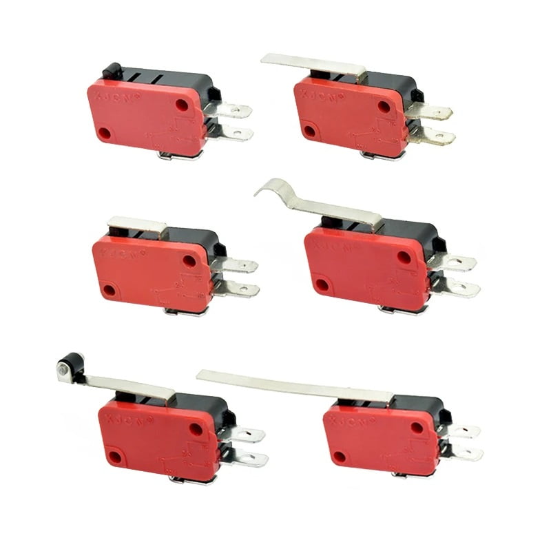 10x Roller Lever Micro Switch Sensor Activated 5A 250VAC Momentary ON ...