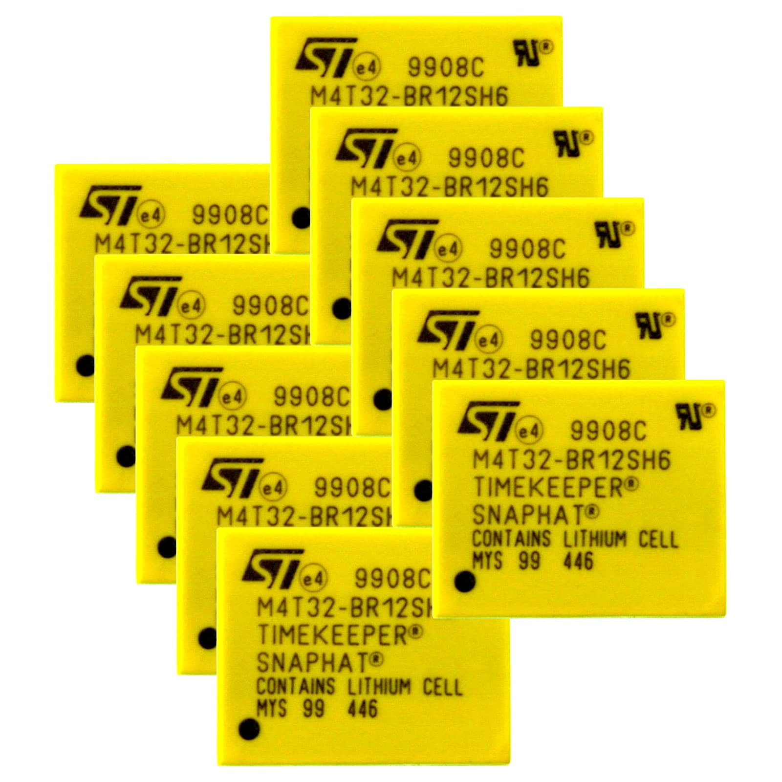 10x STMicroelectronics M4T32-BR12SH6 TIMEKEEPER IC BATTERY and CRYSTAL ...