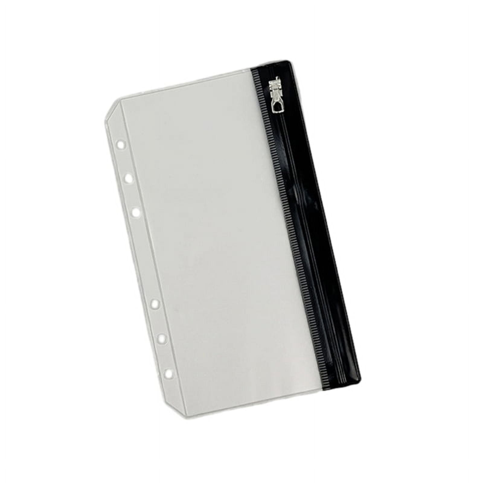 10x/Set Binder Pockets Zipper Binder Pouch Folders Loose Leaf Bags with ...