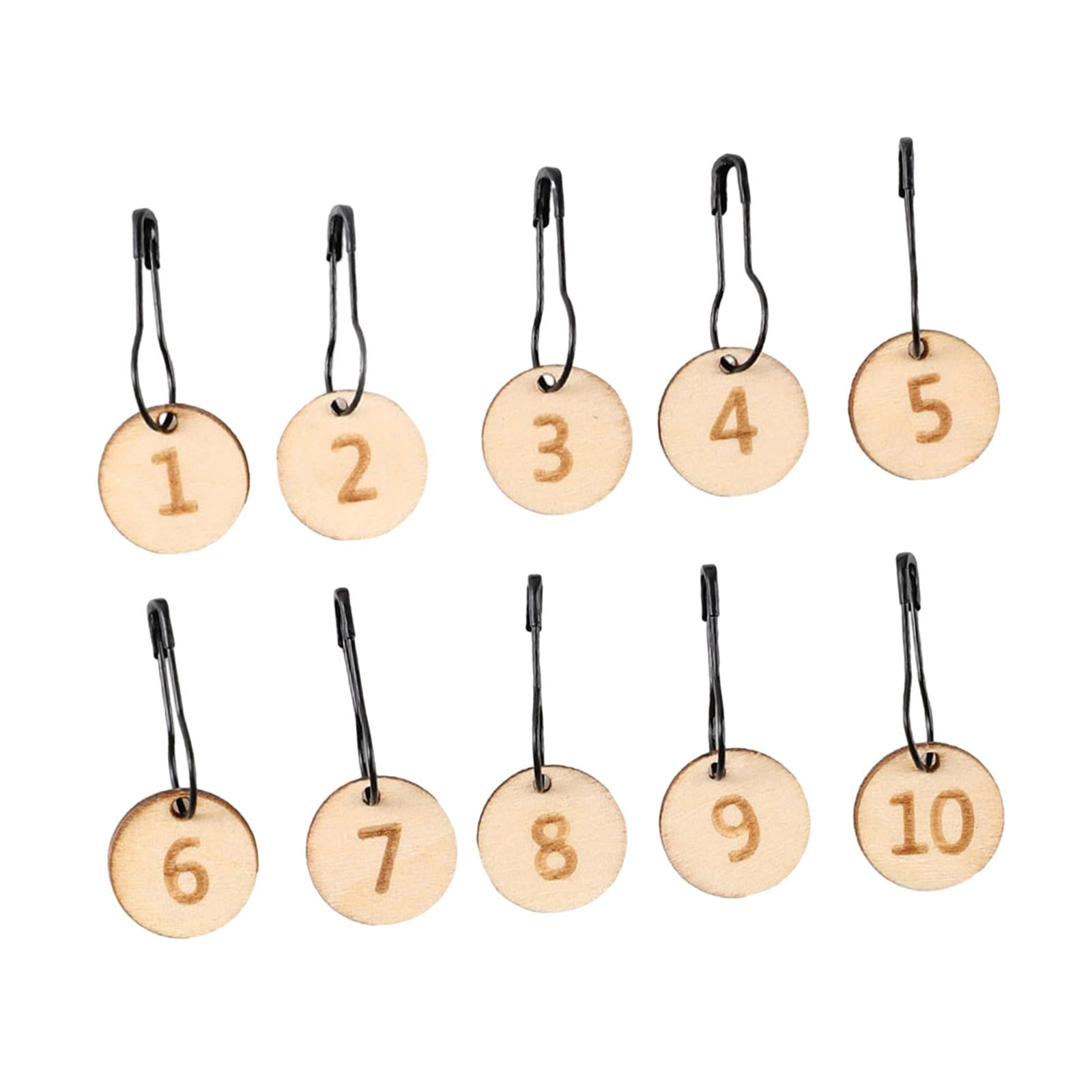 10x Stitch Markers Number Handmade Round Crochet Latch Crafts Portable ...