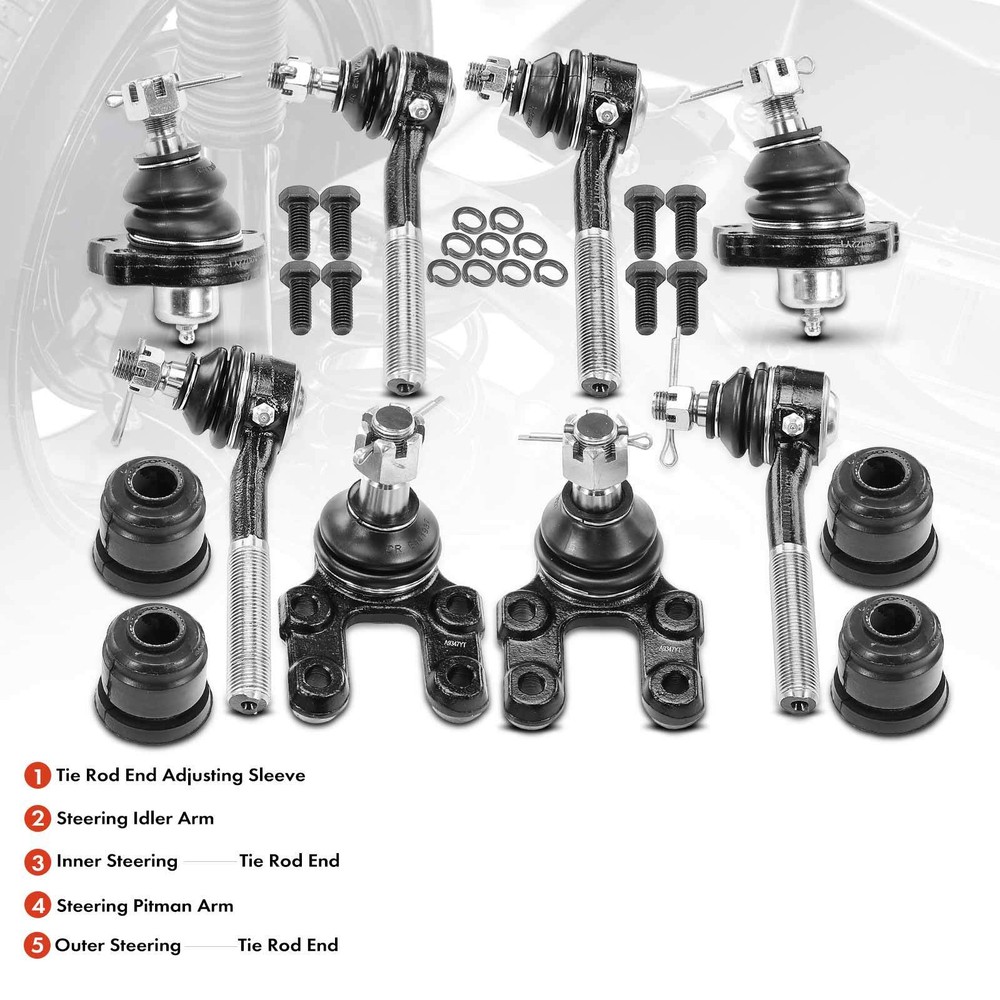10x Tie Rod End and Ball Joint for Nissan Pickup 1995-1997 D21 ...