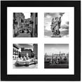 10x10 Black Collage Picture Frame, Fits Four Photos Sized 4x4 Inches ...