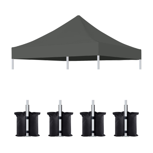 10x10 Canopy Replacement Top for Pop Up Canopy Tent and 4PC Pack Canopy ...