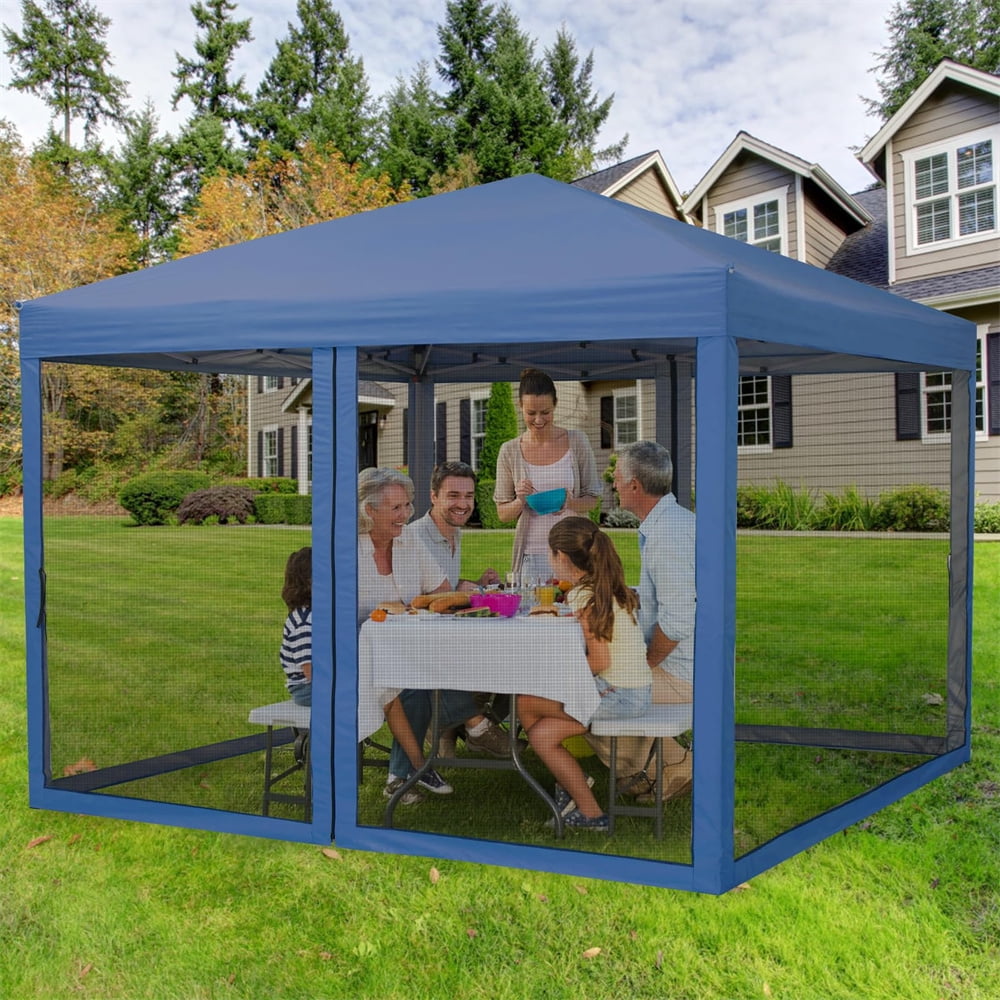 10x10 Canopy Tent, Heavy Duty Pop Up Canopy with Mosquito Netting ...
