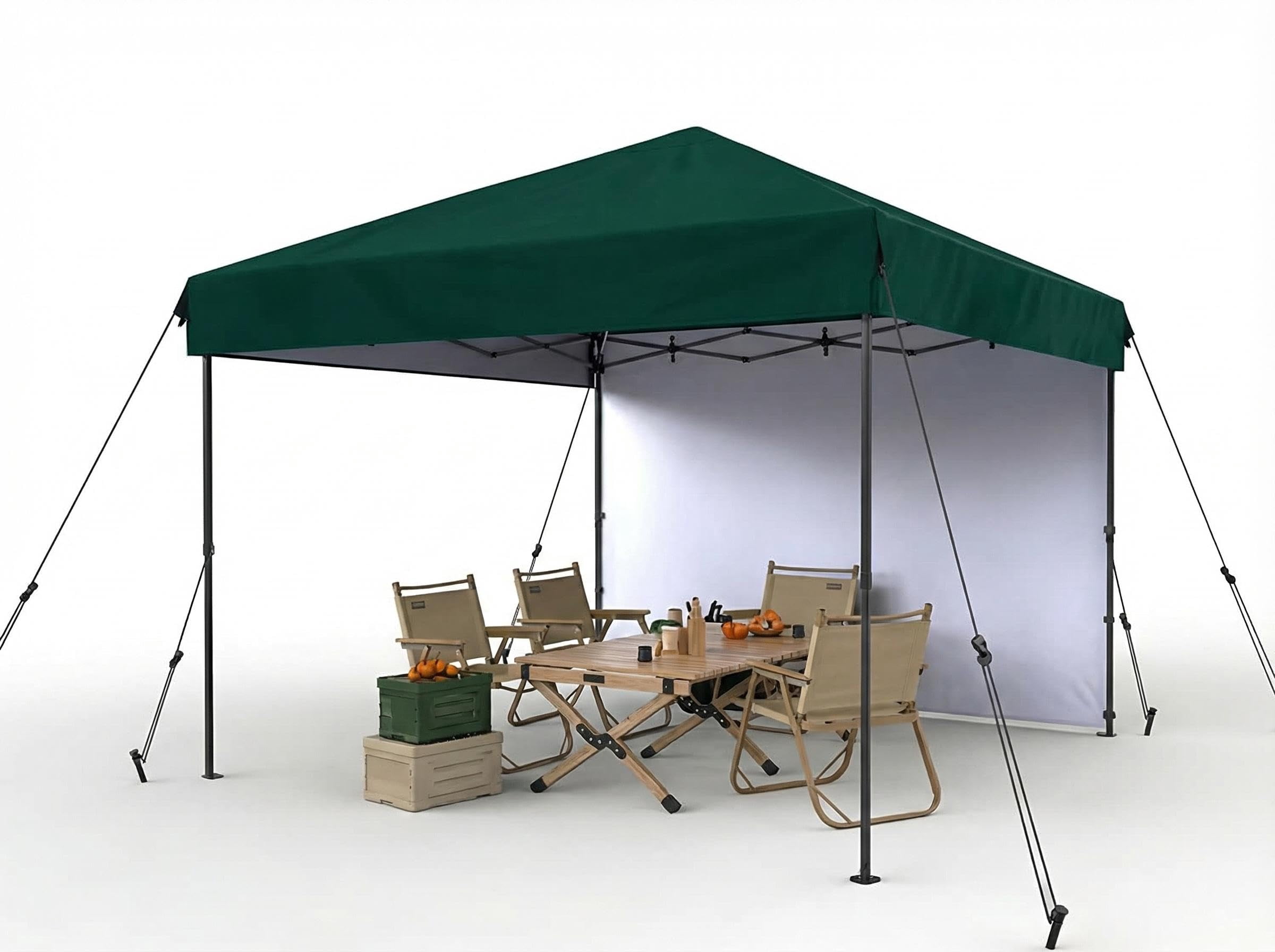 10x10 Canopy Tent with removable sidewall panel, premium weatherproof ...