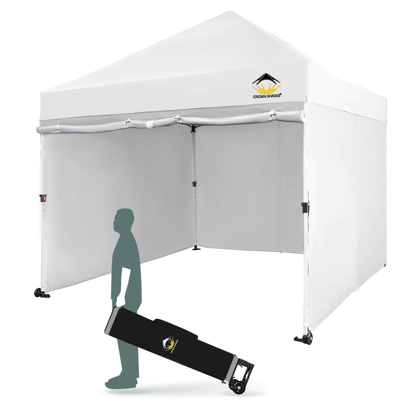 10x10 Commercial Centerlok Canopy 4 Sidewalls - High Peak, Sto 'N Go ...