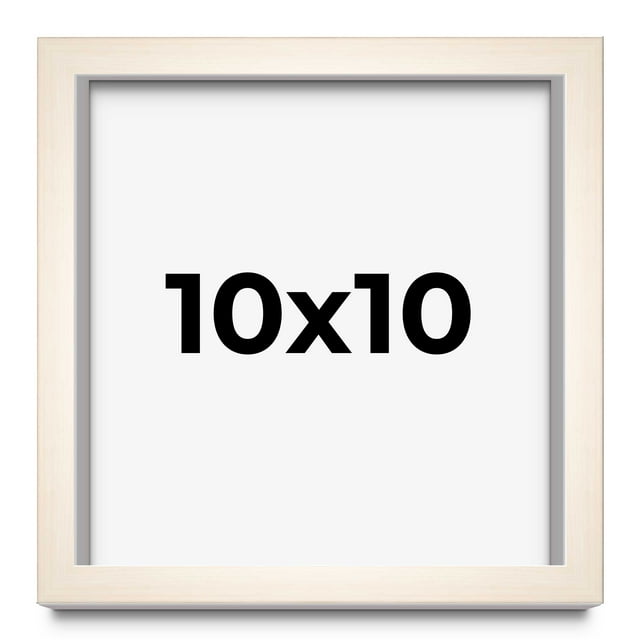 10x10 Frame White Wheat Solid Wood Picture Frame | Moulding Width 0.75 ...
