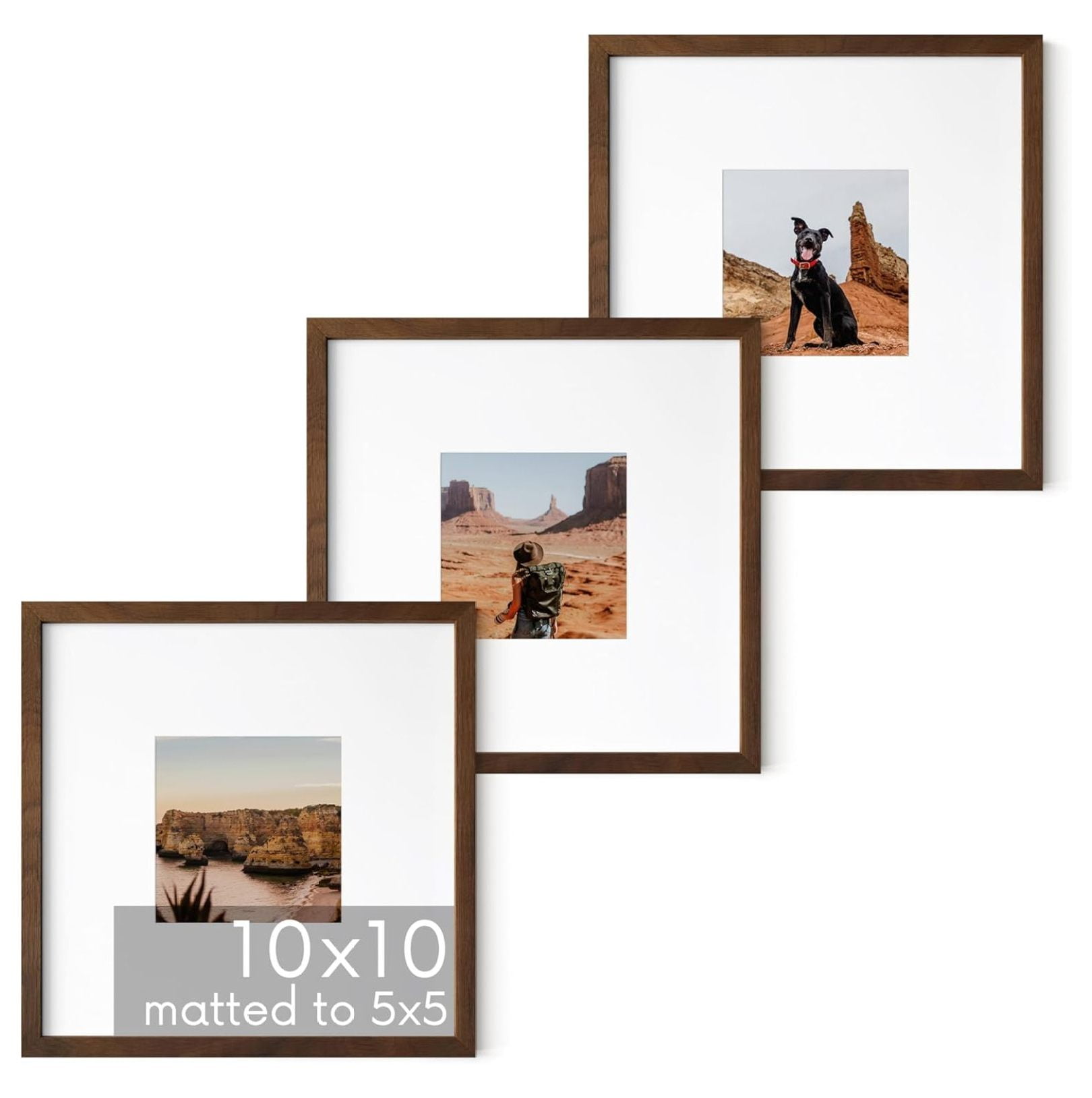 10x10 Frames - Square Picture Frames set of 3 Picture Frame, 10 x 10 ...