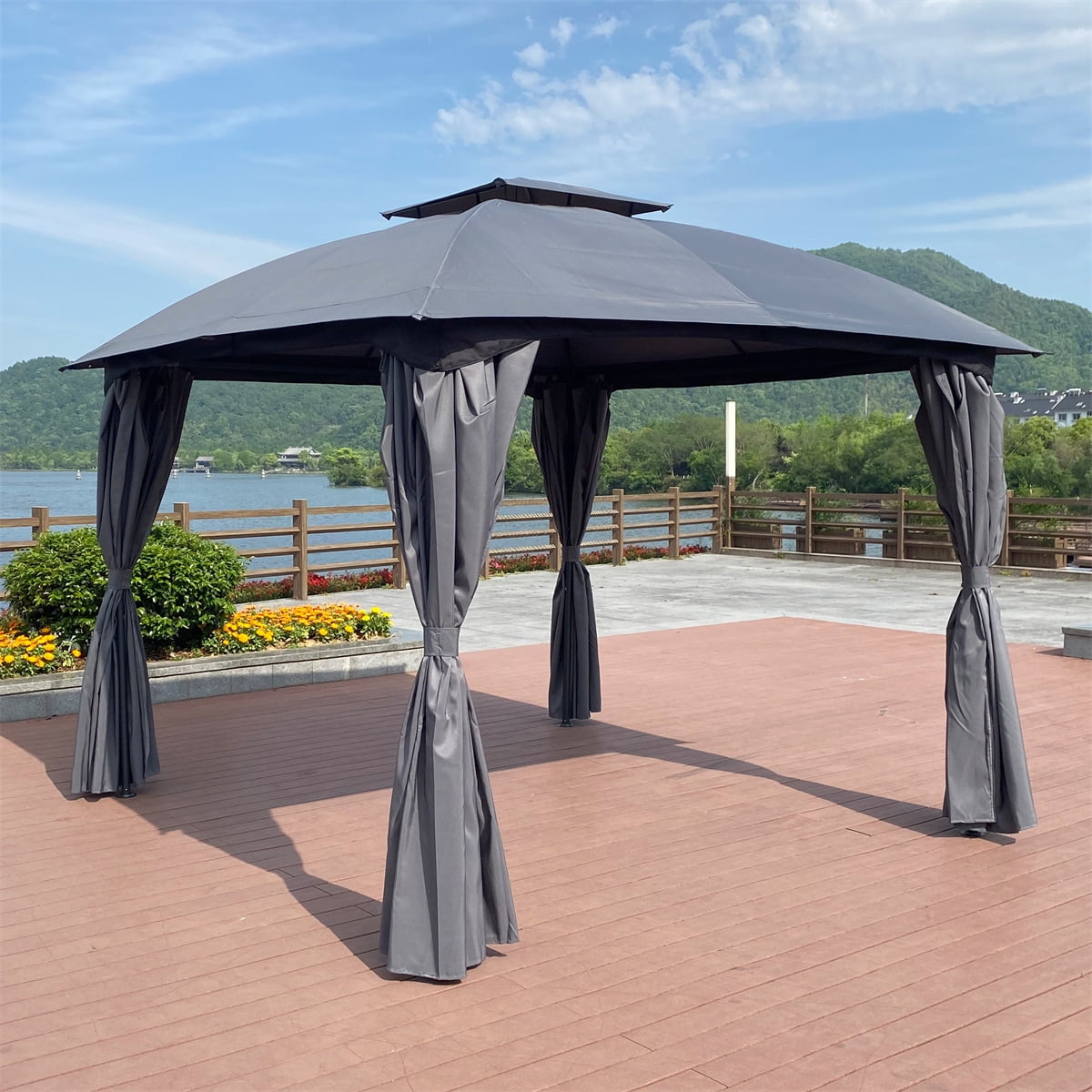 10x10 Ft Outdoor Patio Garden Gazebo Canopy,Outdoor Shading, Gazebo ...