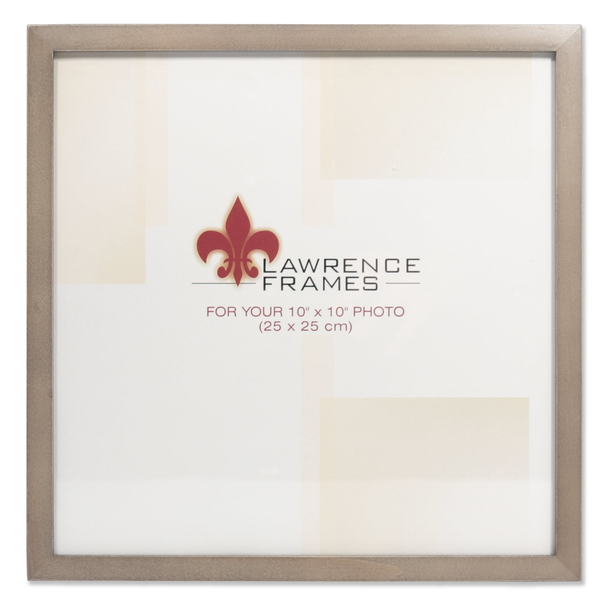 Lawrence Frames 10x10 Gray Wood Picture Frame, Gallery Collection ...