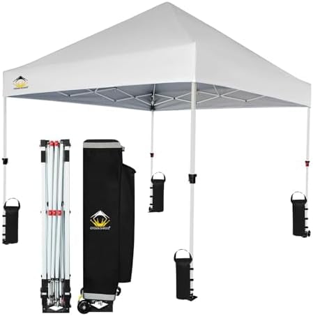 10x10 Heavy Duty Canopy - Premium Pop Up Canopy Tent - Extra Sun Shade ...