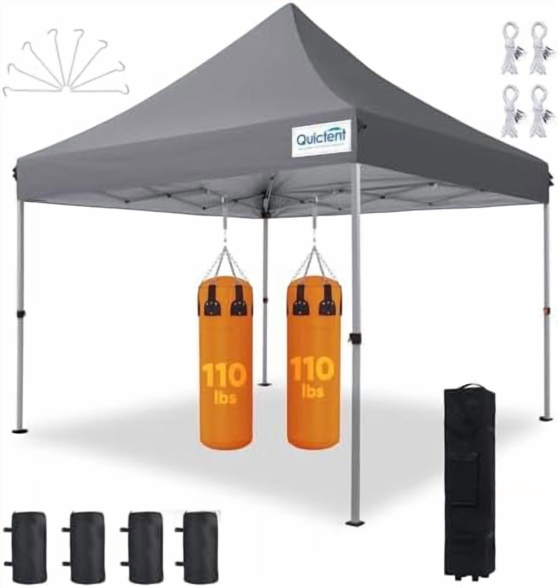 10x10 Heavy Duty Pop Up Canopy Tent- Easy up Outdoor Commercial ...