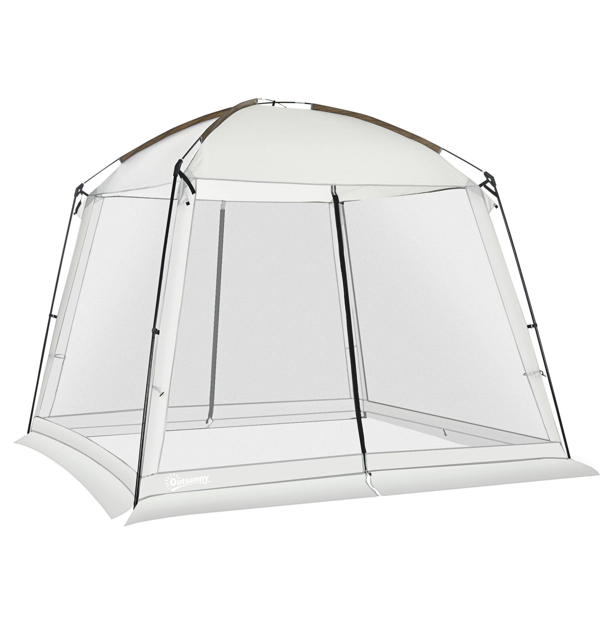 10x10 Mesh Tent with Doors - UV50+ Screen House for Camping - Portable ...