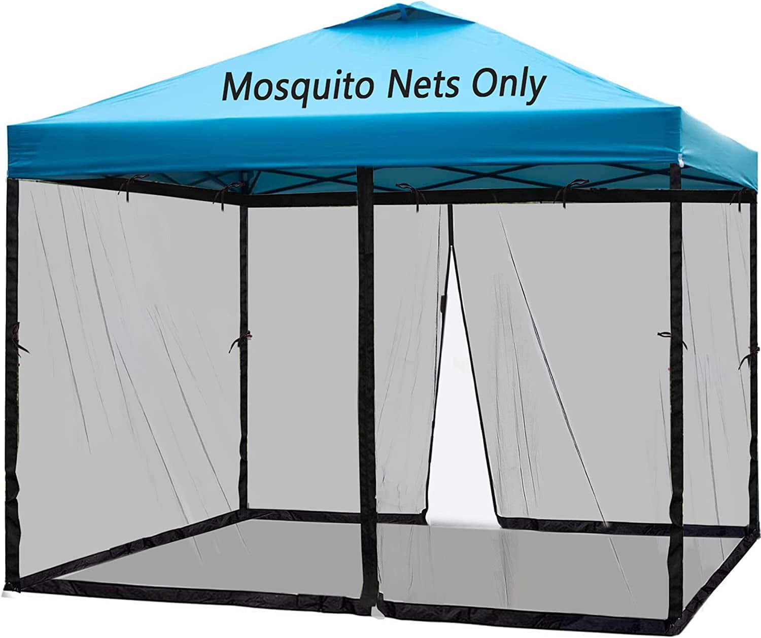 10x10 Mosquito Netting for Patio Camping Gazebo/Pop Up Canopy Tent ...