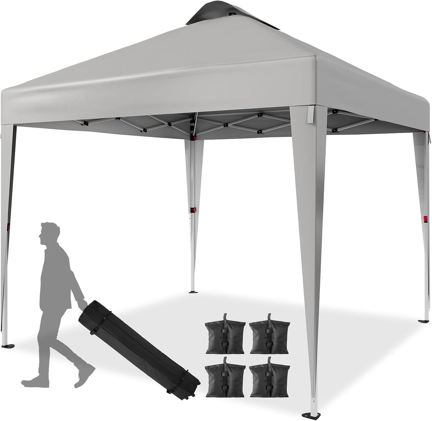 Joyspirit 10x10 Pop Up Camping Tent, Pop Up Canopy Tent, Tarp Beach ...