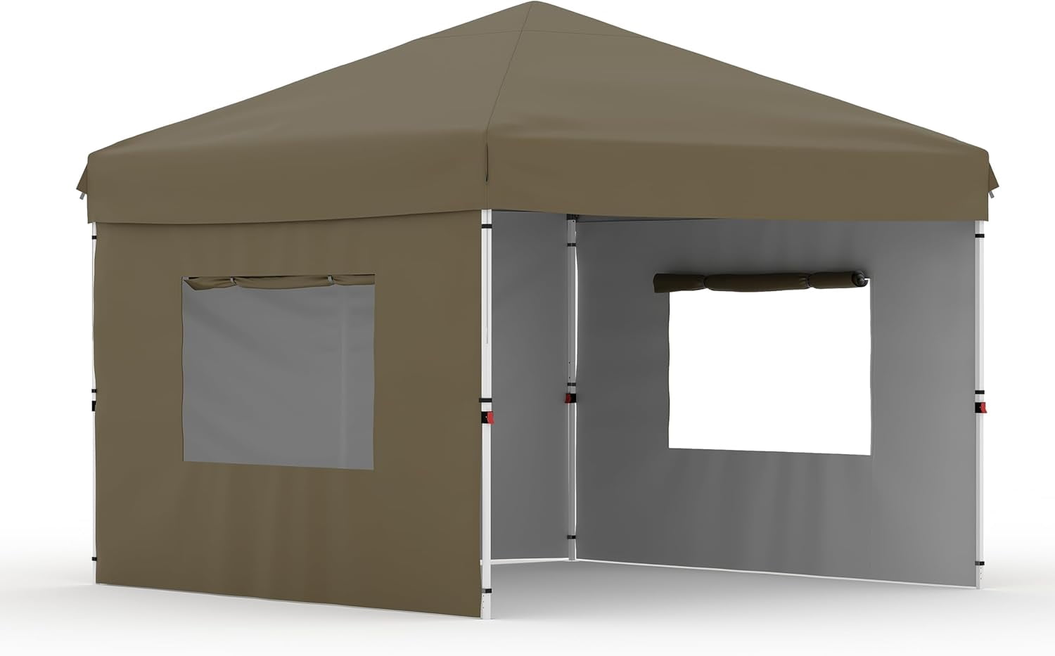 10x10 Pop Up Canopy with 3 Side Walls,Beach Tent with One Push Setup ...
