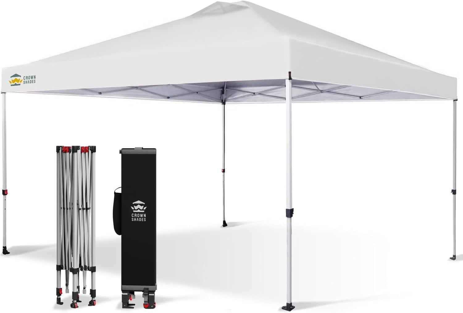 10x10 Pop Up Canopy - Beach Tent with One Push Setup - Easy Outdoor Sun ...