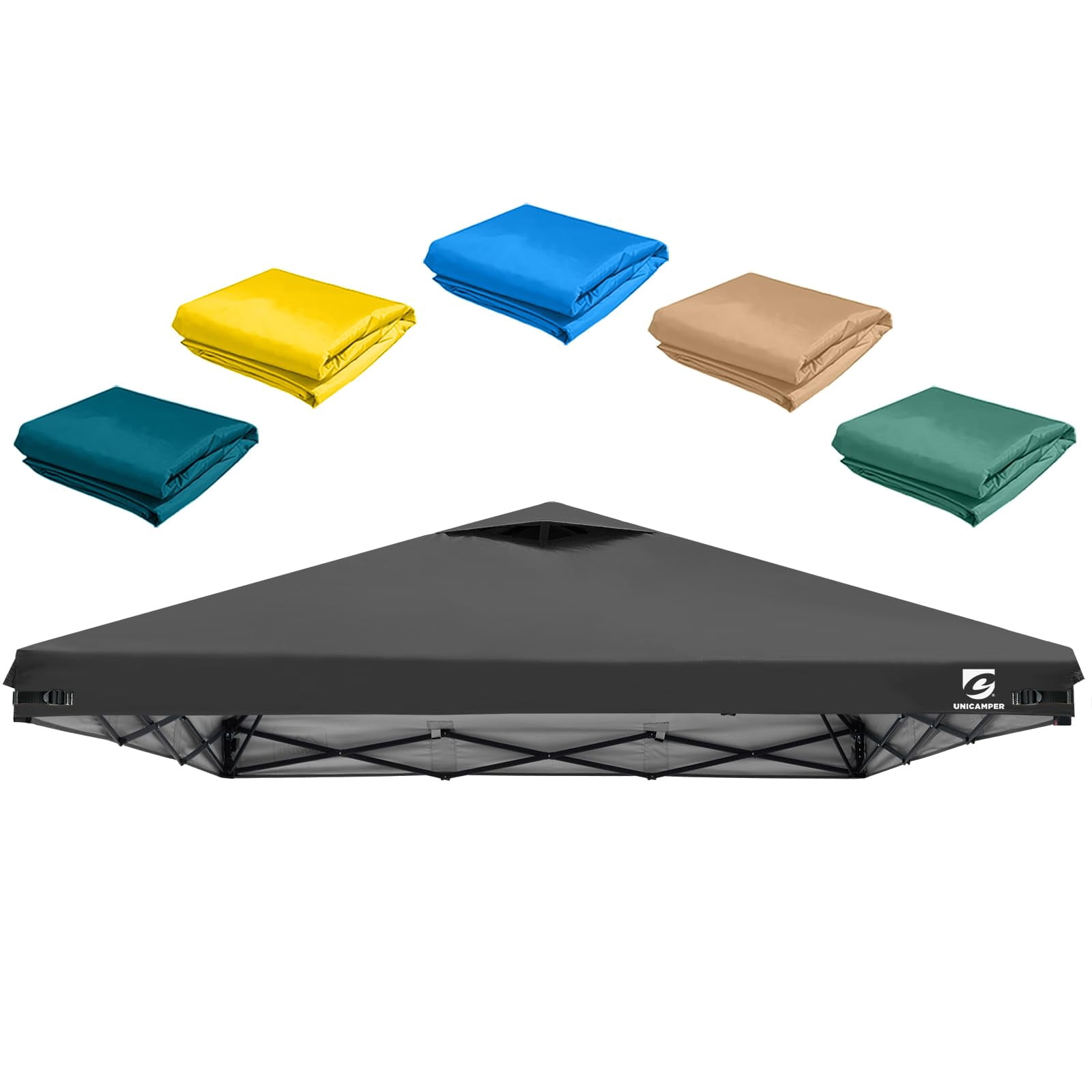 10x10 Pop Up Canopy Replacement Top Cover with Air Vent for Straight ...