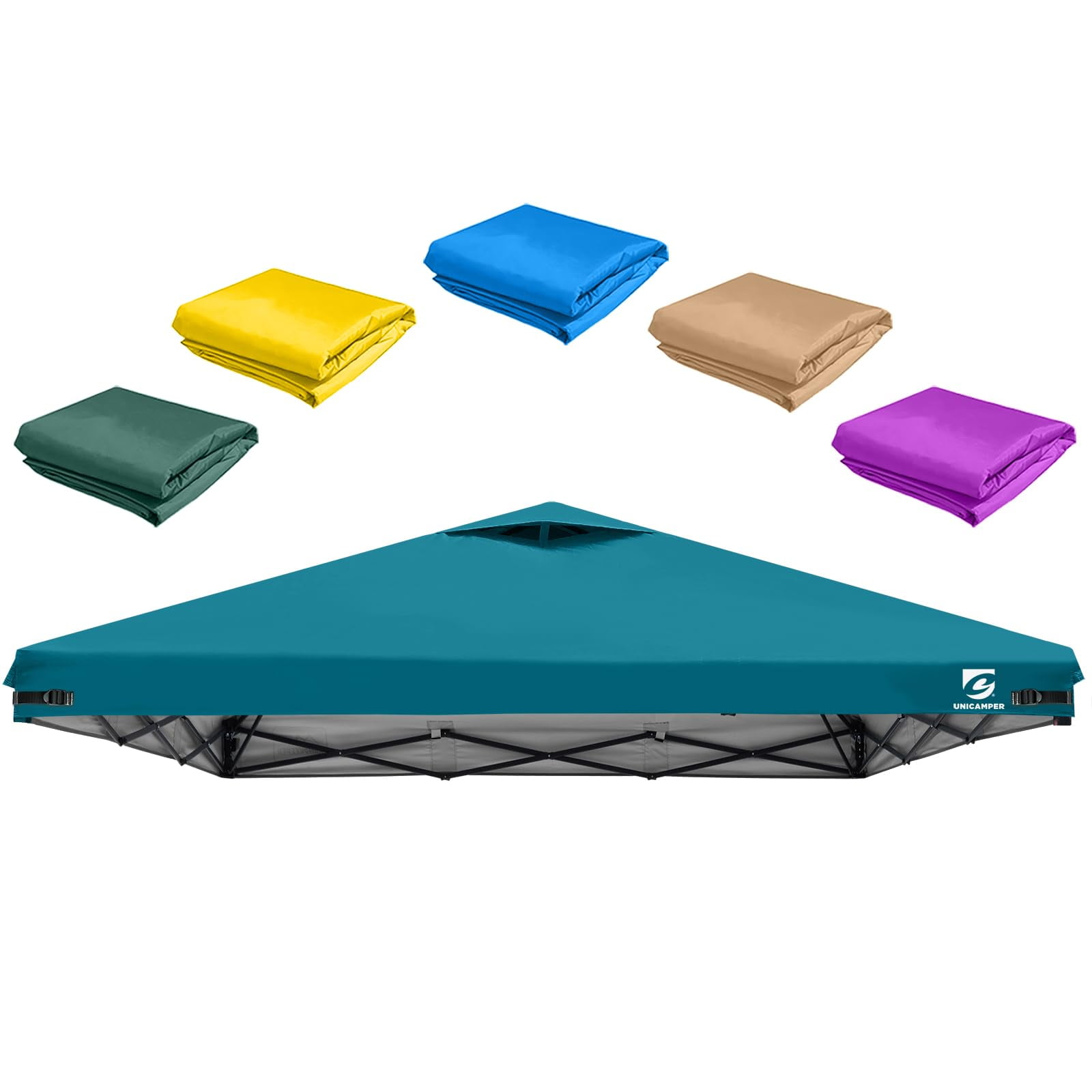 10x10 Pop Up Canopy Replacement Top Cover with Air Vent for Straight ...