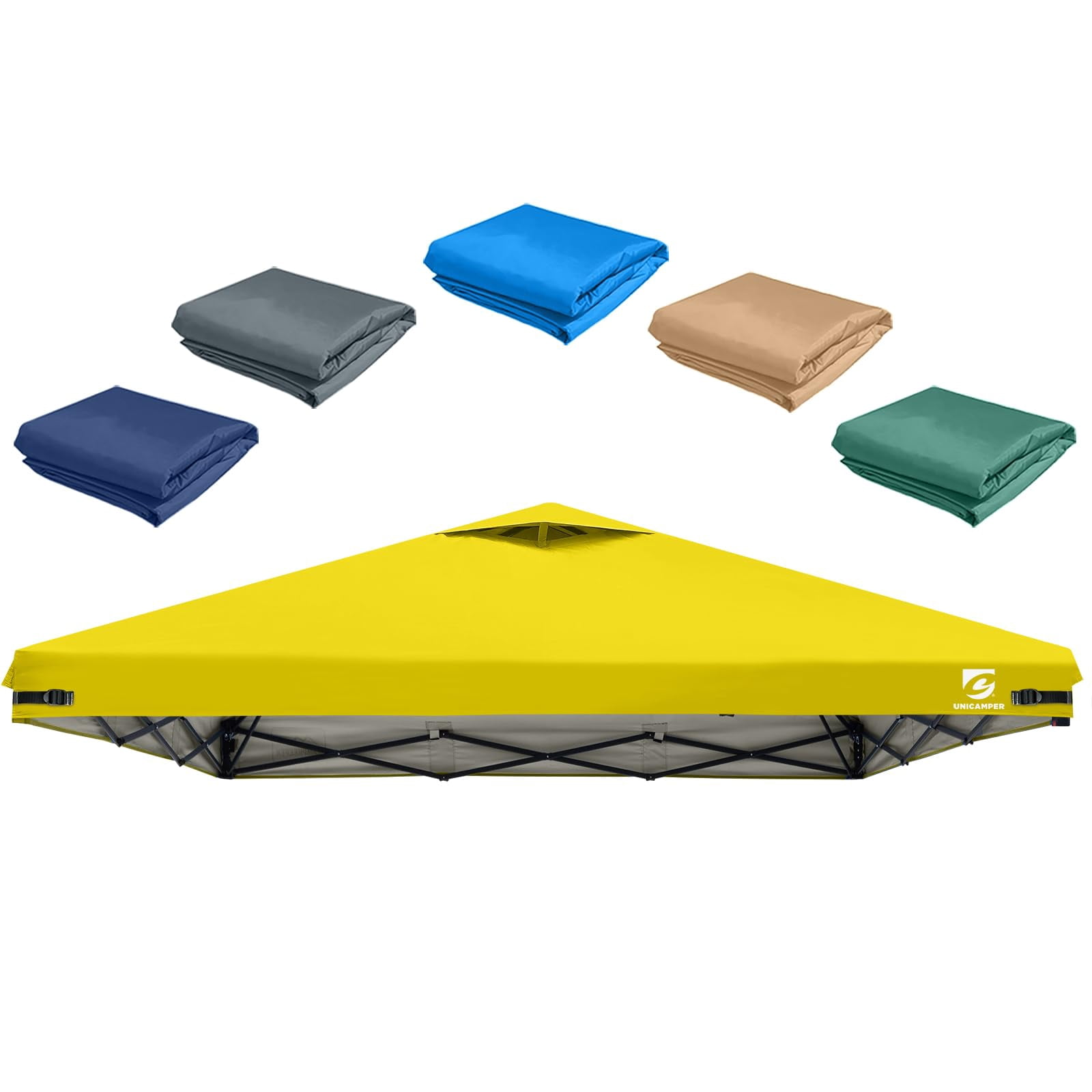 10x10 Pop Up Canopy Replacement Top Cover with Air Vent for Straight ...