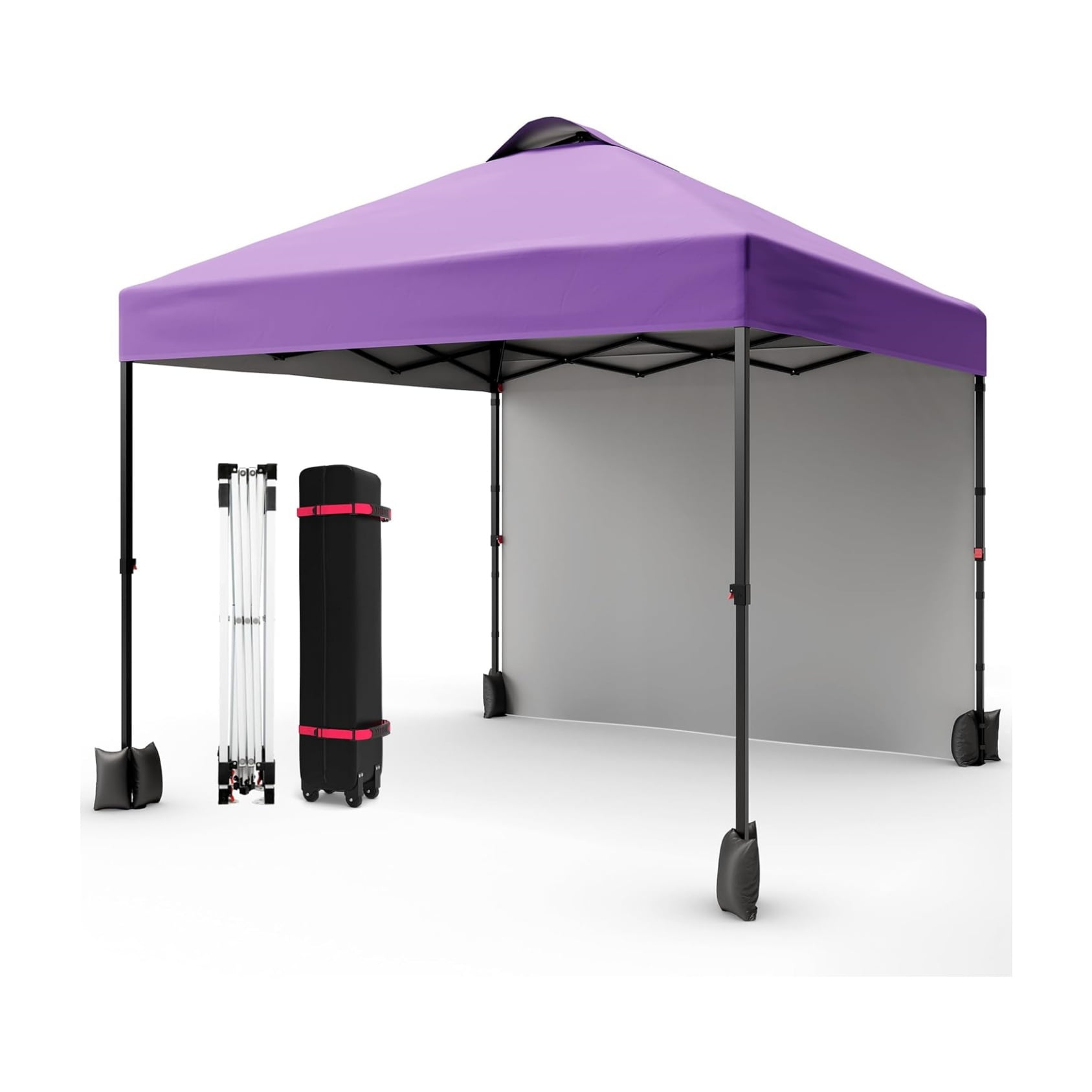 10x10 Pop Up Canopy with Sidewalls for Outdoor, Portable Canopy with ...