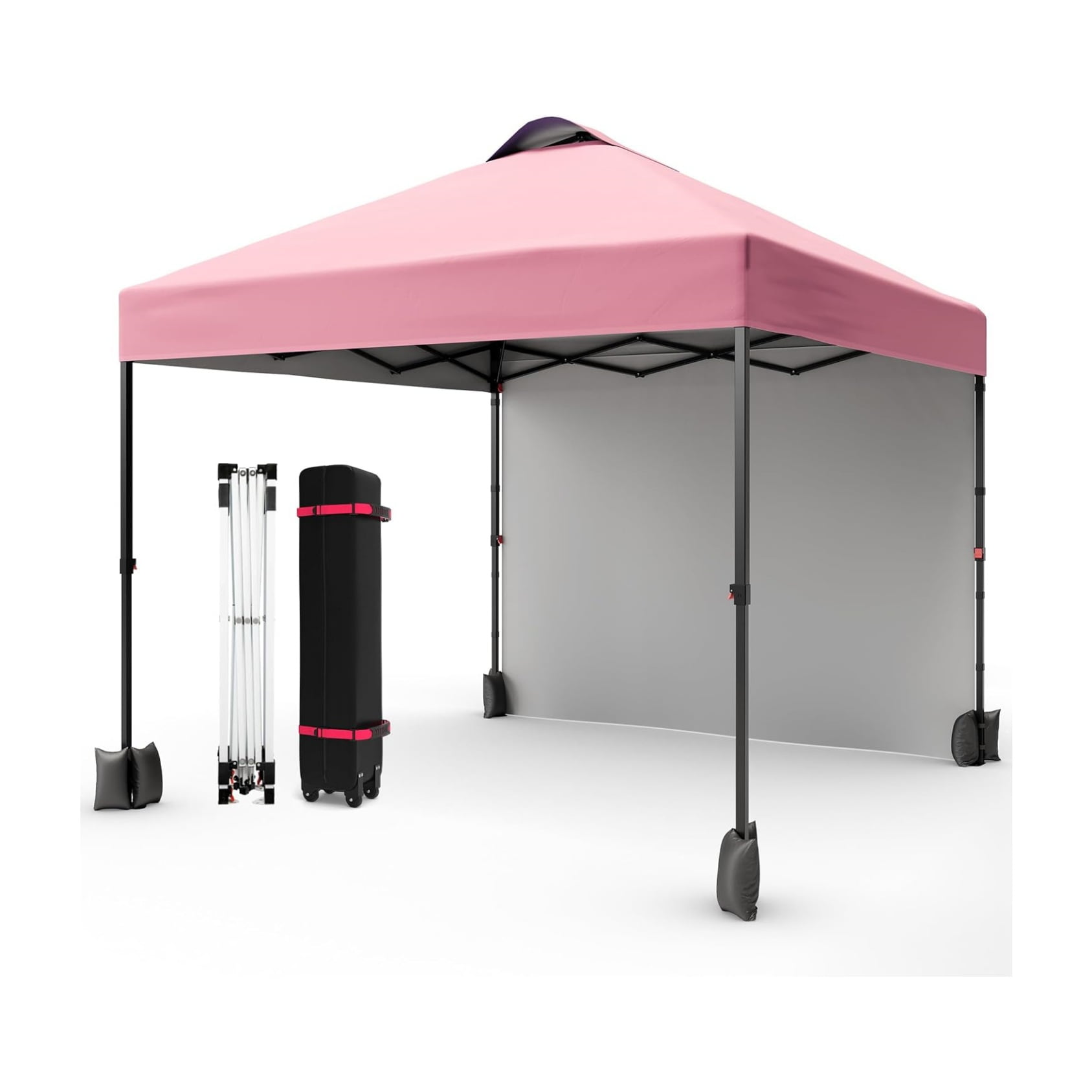 10x10 Pop Up Canopy with Sidewalls for Outdoor, Portable Canopy with ...