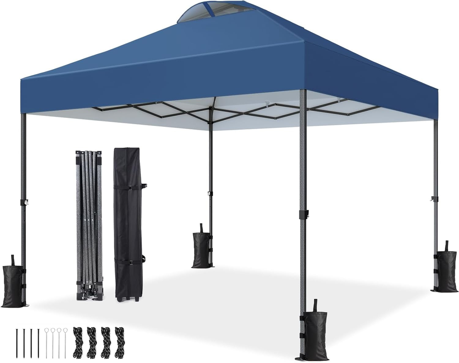 10x10 Pop Up Canopy Tent, Portable Outdoor Canopy, One-Person Setup, UV ...