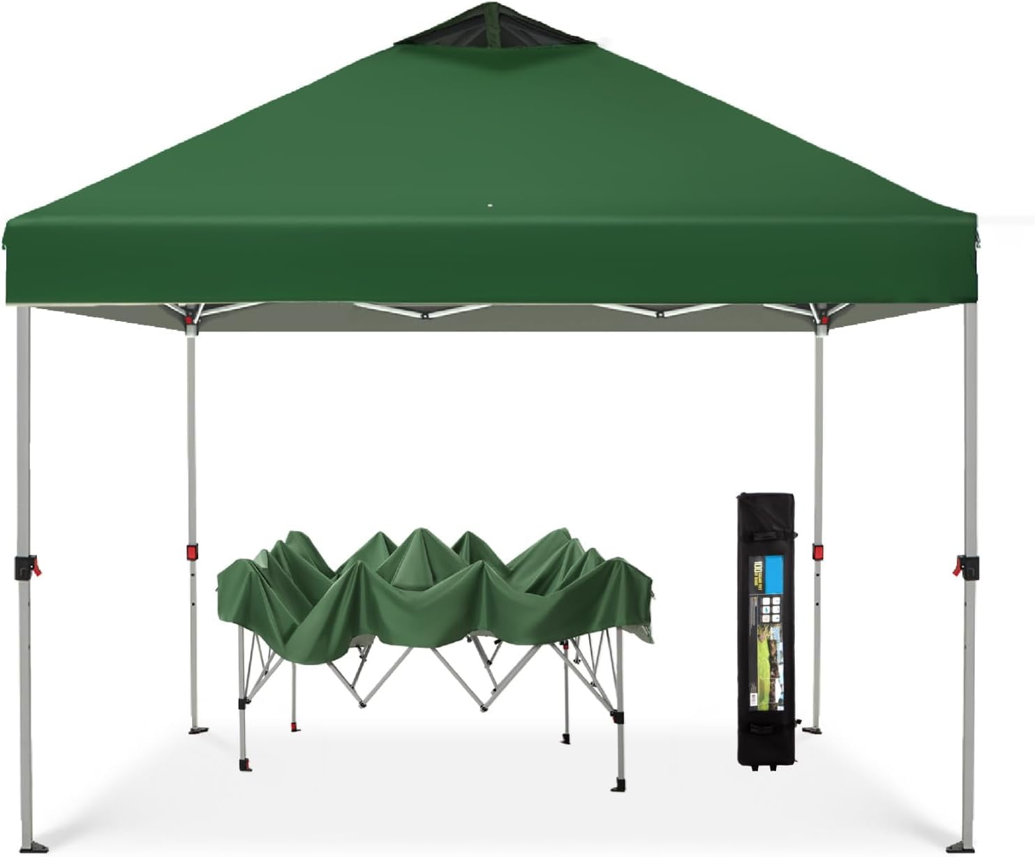 10x10 Pop Up Canopy Outdoor Tent for Patio with Bag Easy Up Shade ...