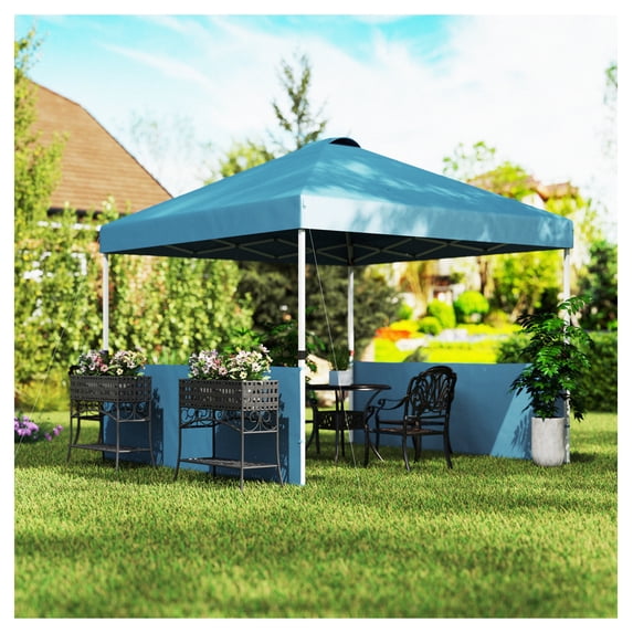 10x10 Pop Up Canopy Tent, UV50+ Instant Shelter with Sidewalls, Wheeled ...
