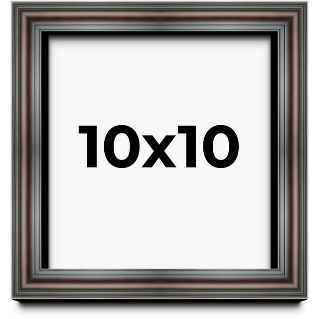 10x10 Shadow Box Frame Brown Cherry | 2.625 Inches Deep Pine Wood ...