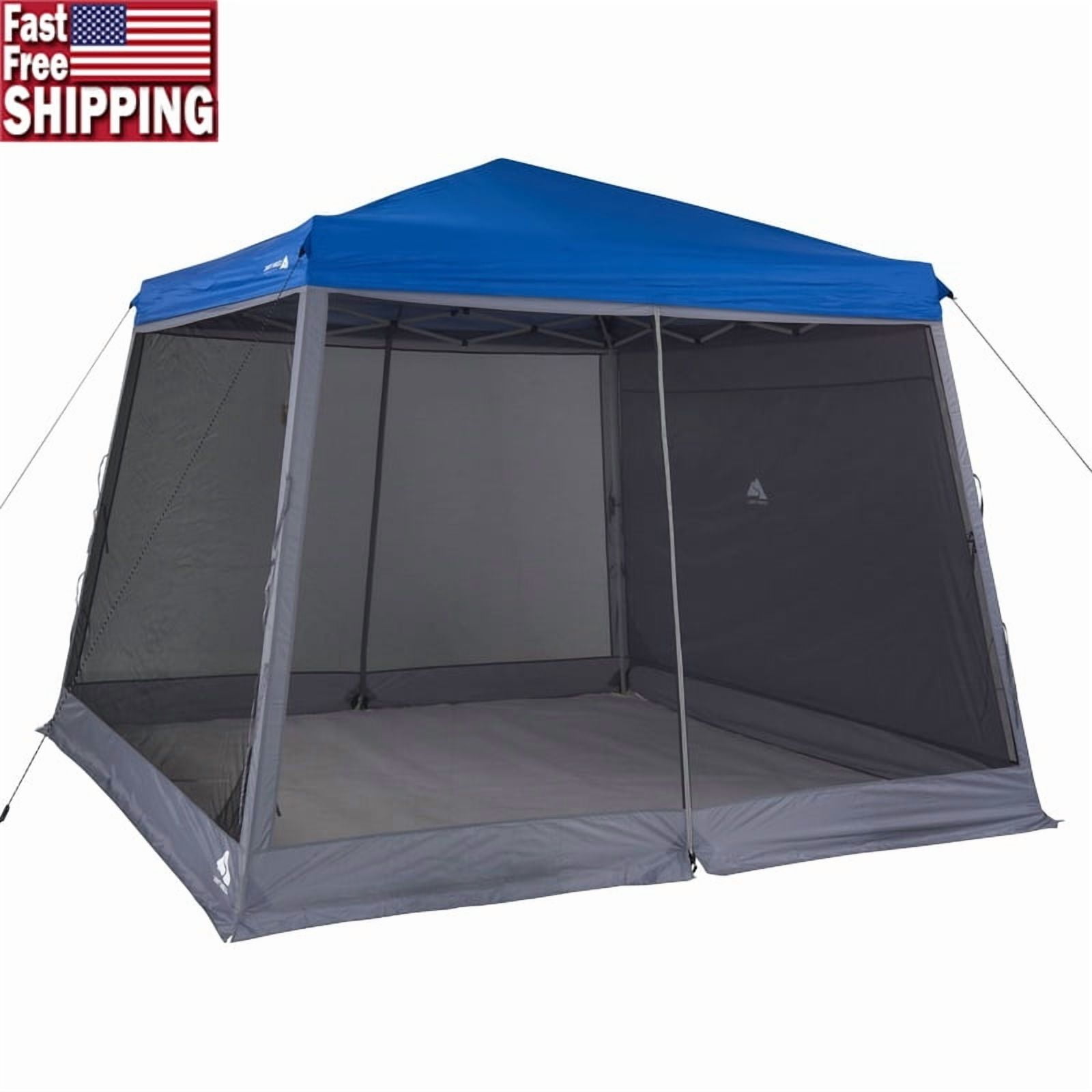 10x10 Slant-Leg Canopy Accessory Pack Screen Walls Shade Wall Storage ...