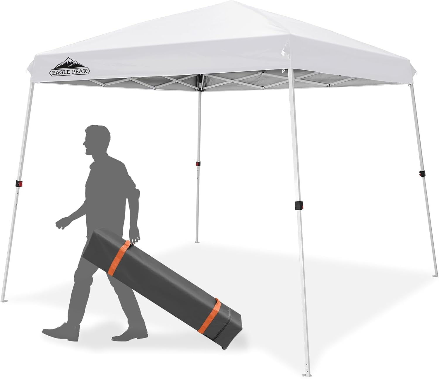 10x10 Slant Leg Outside Pop Up Canopy, Instant Outdoor Canopy Tent, 8x8 ...