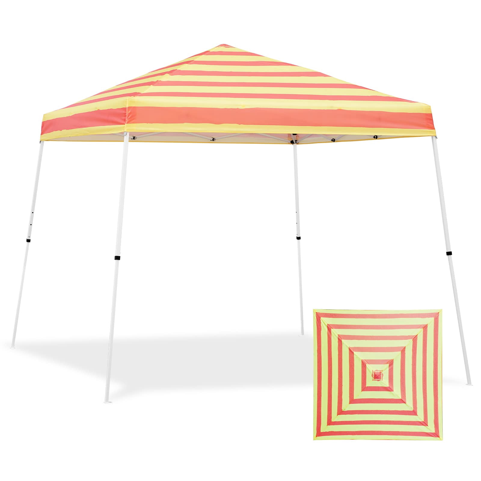 10x10 Slant Leg Pop Up Canopy Tent Instant Setup Portable Outdoor ...