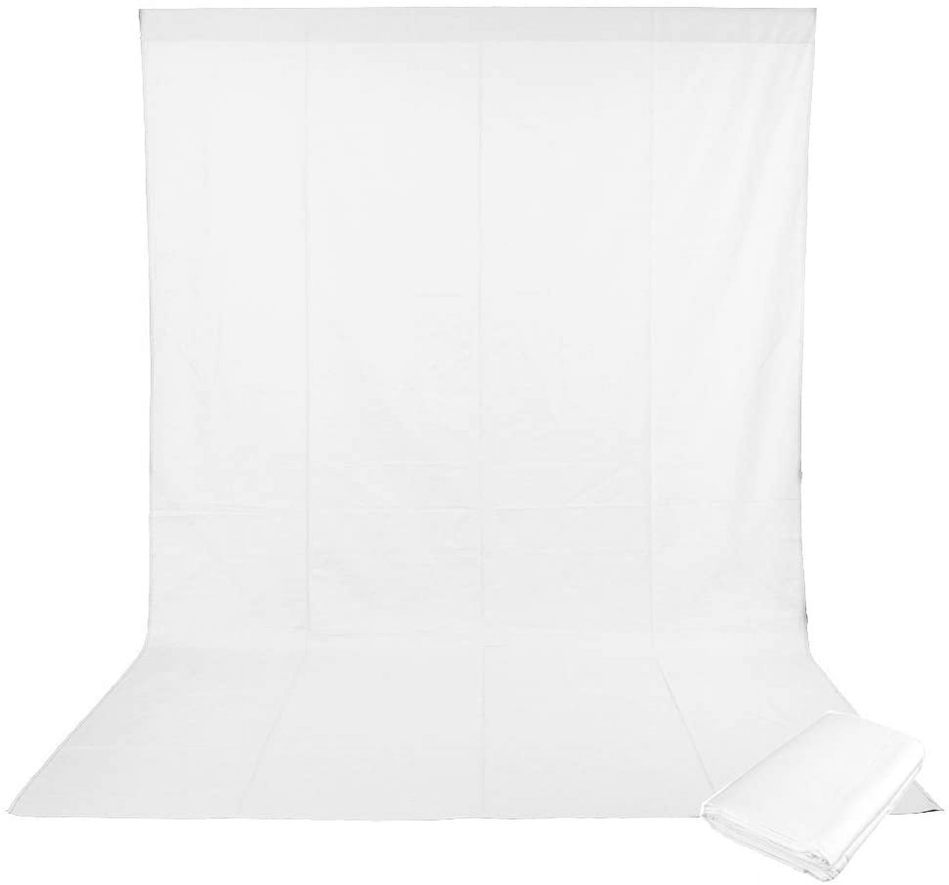10x10 White Photography Muslin Background Backdrop - Walmart.com