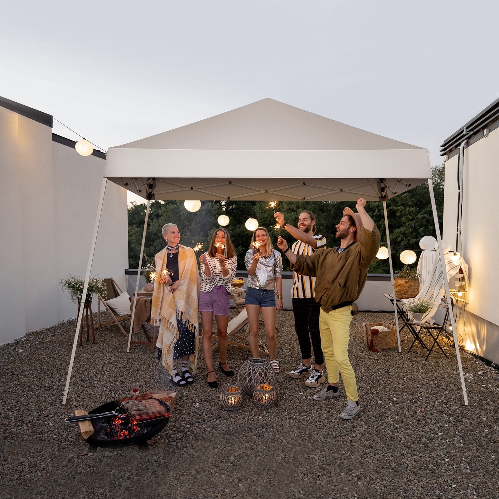 10x10 ft Instant Pop Up Changing Room Tent, Portable Folding Shelter ...