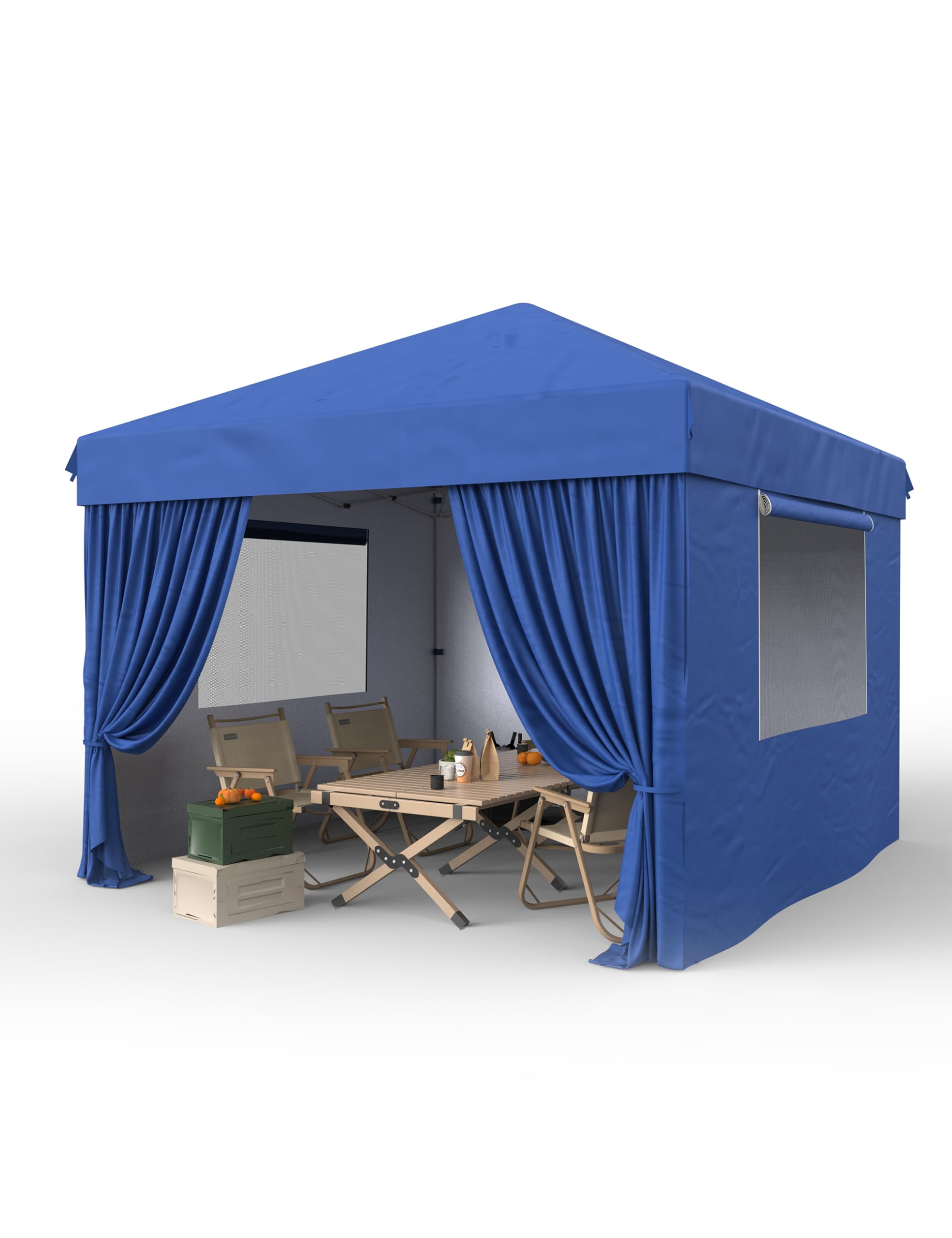 10x10FT Outdoor Pop Up Canopy, Waterproof & UV Resistant Commercial ...