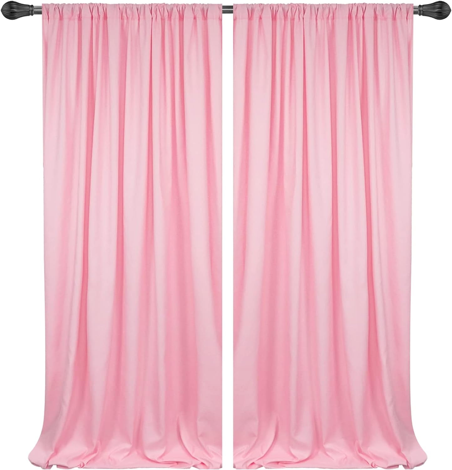 10x10FT Pink Backdrop Curtains for Parties - Pink Wedding Backdrop for ...